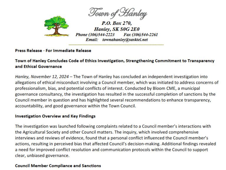 Hanley, Saskatchewan – Imagine The Possibilities